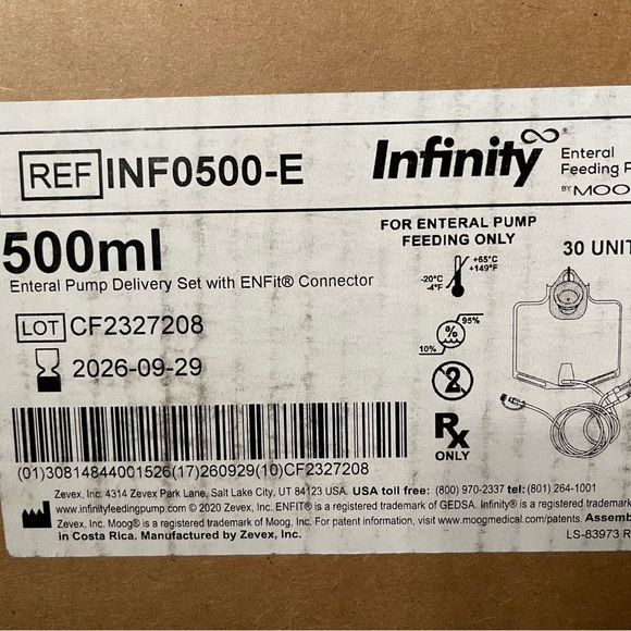 Other | Moog Zevex Enteralite Infinity 50ml 10 Feeding Bags | Poshmark